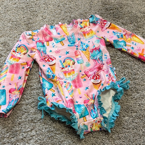 Posh Peanut | Swim | Posh Peanut Priscilla One Piece Rash Guard Swim ...